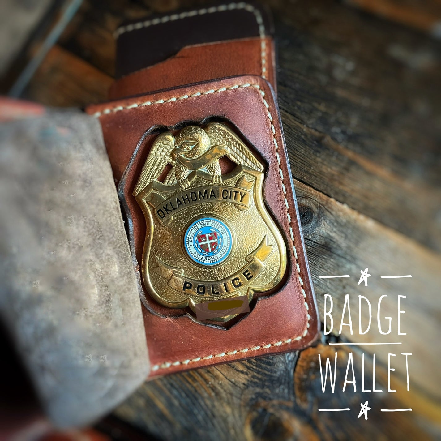 The Hero Badge Wallet – Iron Beard Leather Co.